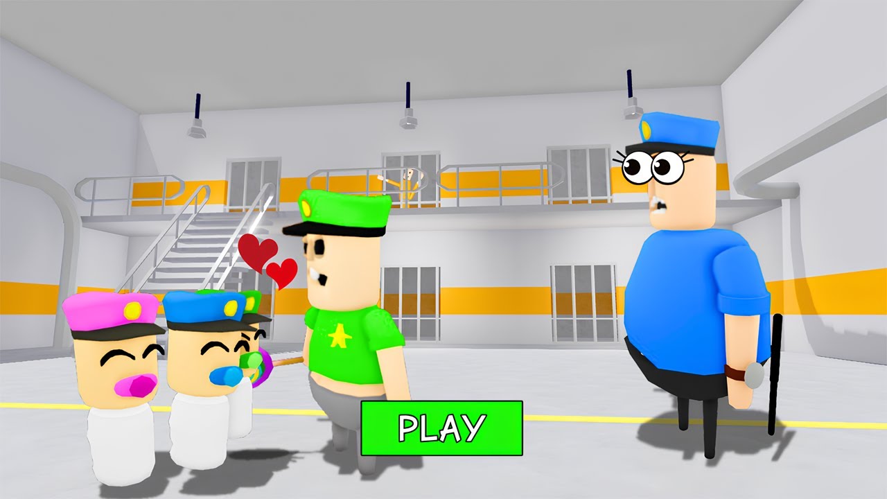 UPDATE! POLICE BABIES FALL IN LOVE WITH BABY COP?! OBBY GAMEPLAY # ...