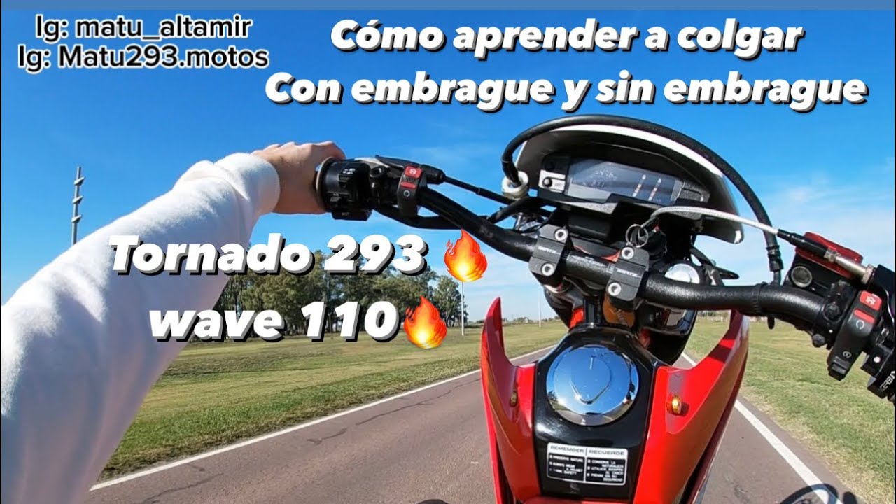 Cómo aprender a tirar wily en moto + unos tips// tornado 293 y wave 110 ...