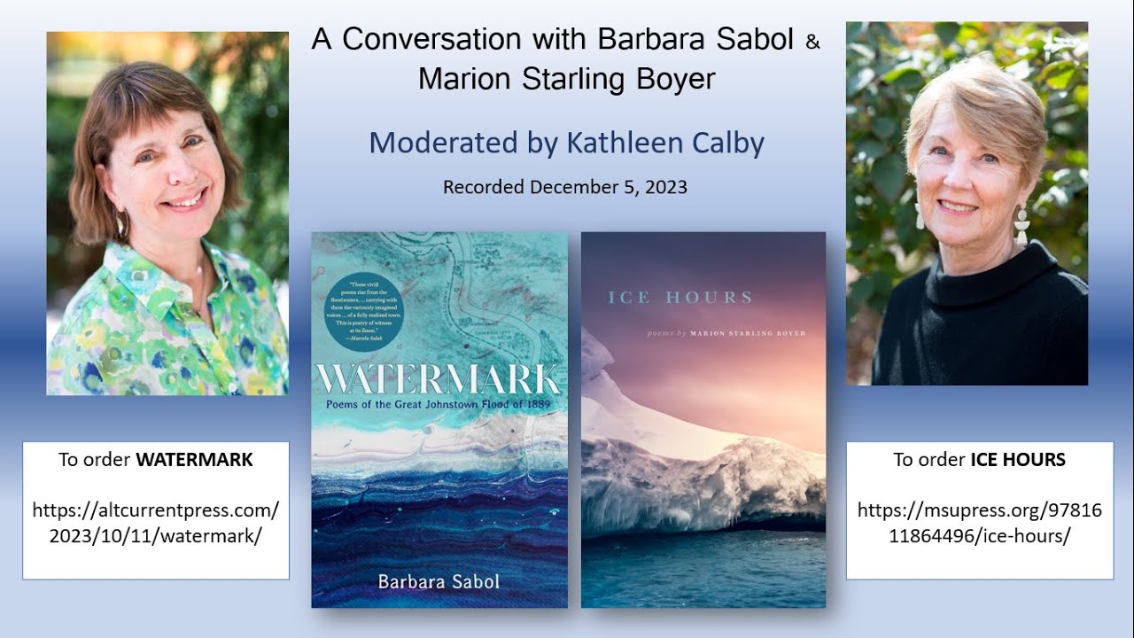 A Conversation with Poets Marion Boyer and Barbara Sabol - YouTube