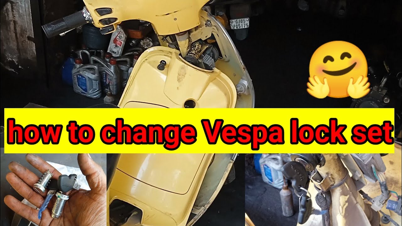 vespa ka lock set Kaise change Kare how to change Vespa lock set#bike # ...