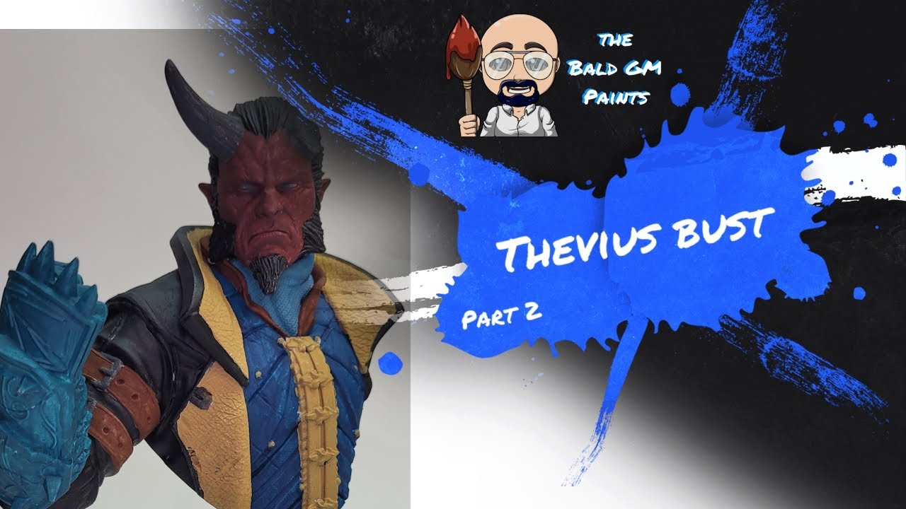 Thevius Bust, part 2. Working on the magical punching gauntlet and his ...