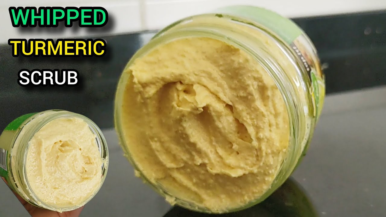 How to make whipped turmeric body scrub. Challenges in making whipped ...