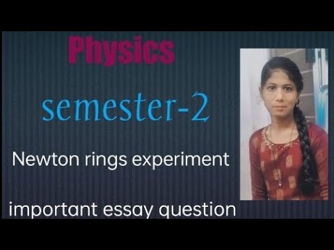 Physics semester-2 Newton rings experiment - YouTube