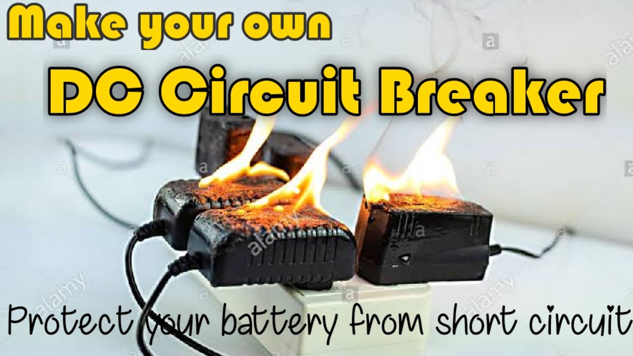 How to make a mini DC Circuit breaker using a relay - YouTube