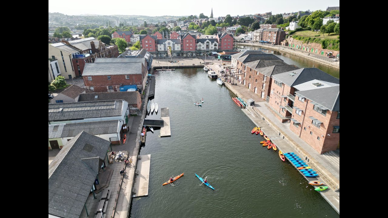 KAYAKING - EXETER CANAL BASIN HD - YouTube