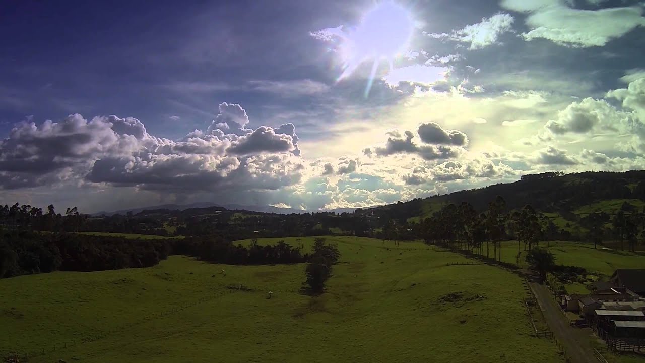 #3616, Cielo en una tarde soleada con nubes [Aereo+Efecto], Paisajes ...