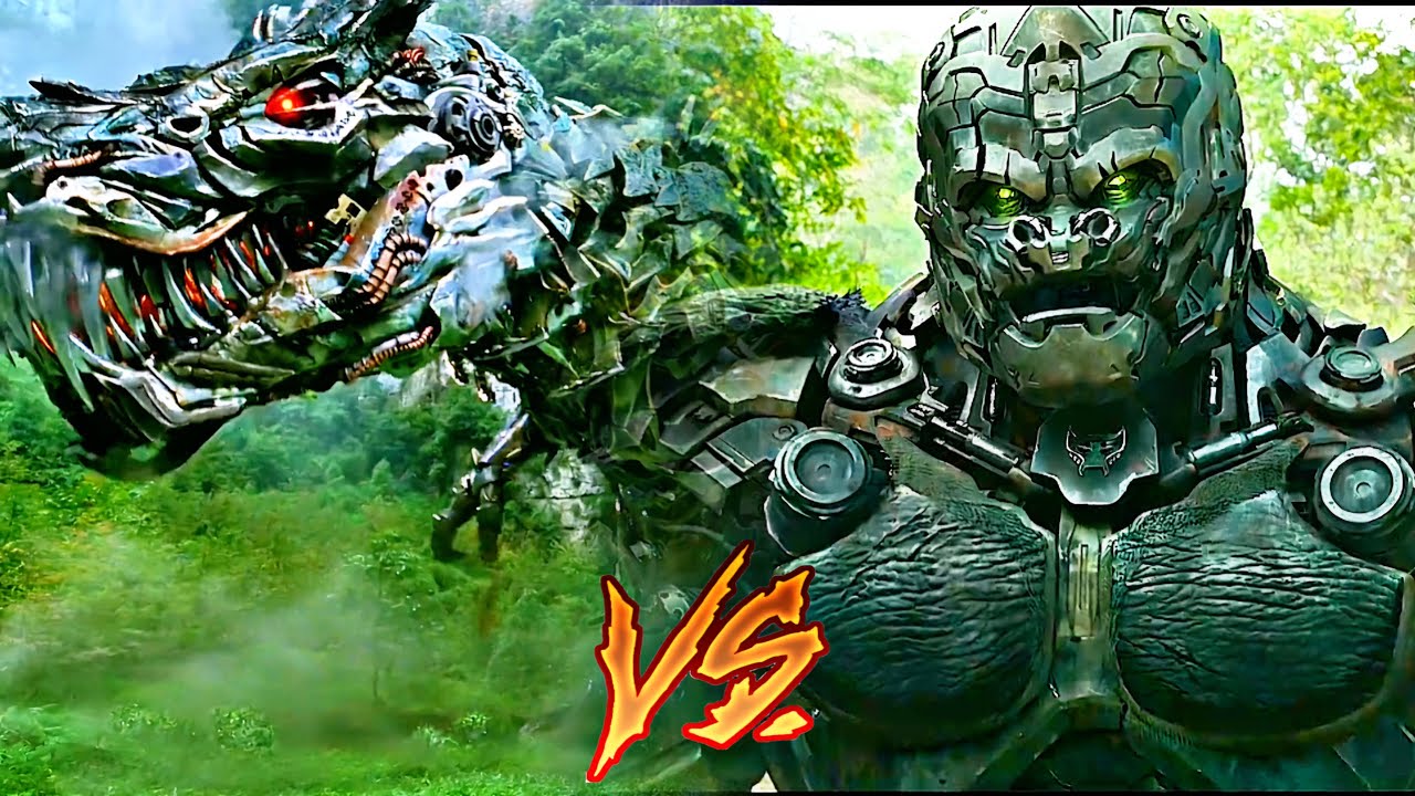 Optimus Primal VS Grimlock | Kim Kazanır? Transformers Rise Of The ...