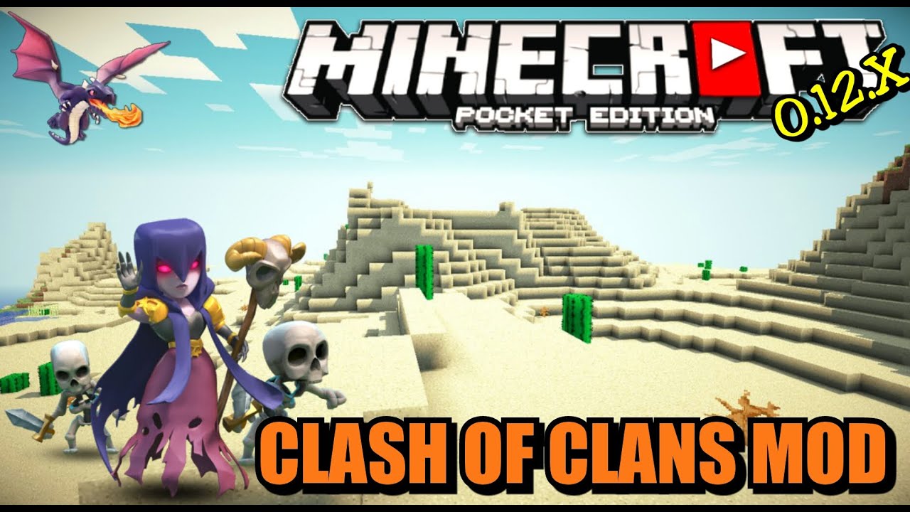 Clash of clans v4 [Mod] Para MCPE 0.12.3 =) - YouTube