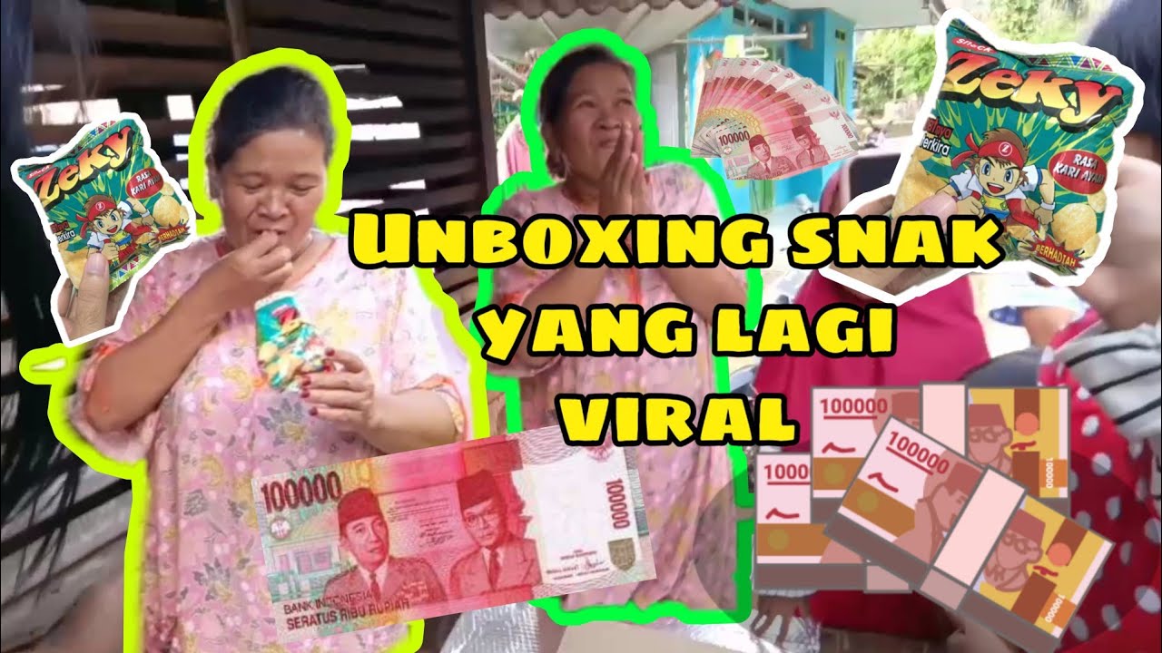 VIRAL ,UNBOXING SNACK ZEKY 1 DUS - YouTube