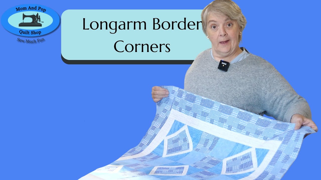 Longarm Border Corners - YouTube