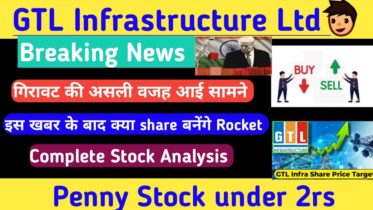 GTL Infrastructure share news today। GTL infra share latest news। GTL ...