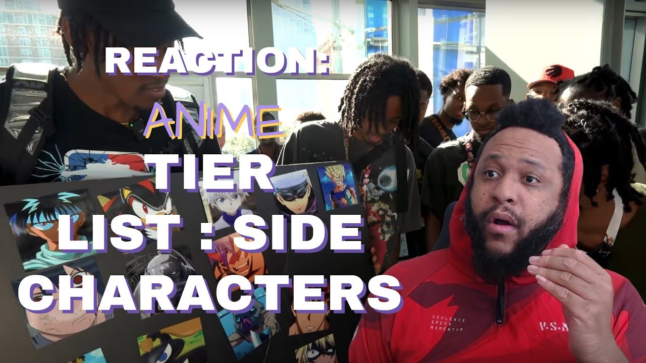 Reaction - Anime Tier List Side Characters @shonenshowdown #anime # ...