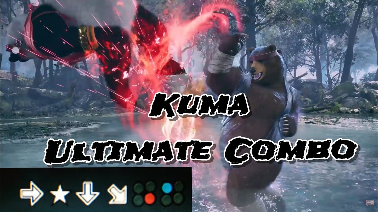 Tekken 8 Kuma Combo | Inputs | High Damage | Electric Wind Heihachi ...
