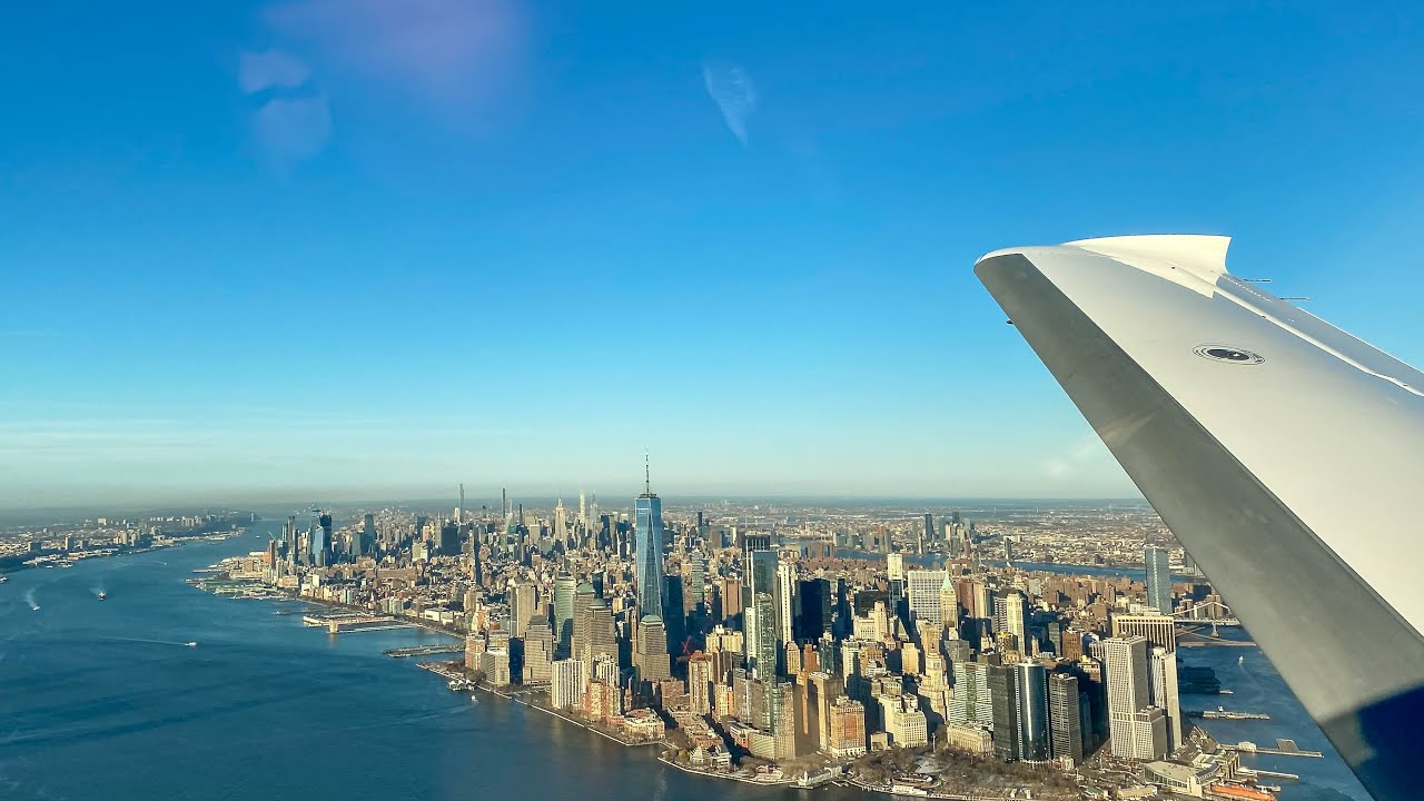 Flying Over NYC at 1500FT in Vision Jet! - YouTube