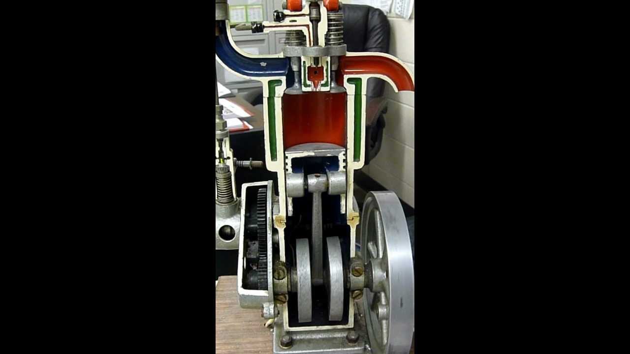 Diesel Engine cutaway. Somerset community and technical college - YouTube
