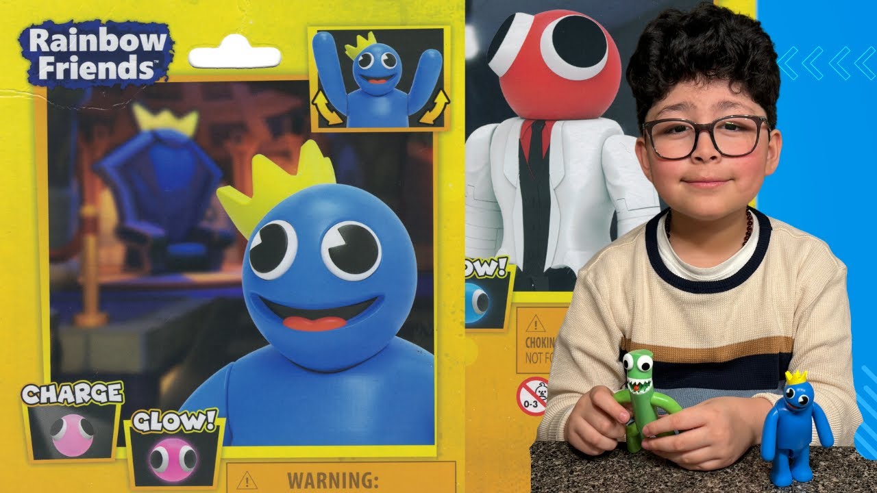 OFFICIAL RAINBOW FRIENDS Toys Figures 4-Pack Collection (5 Inch Figures ...