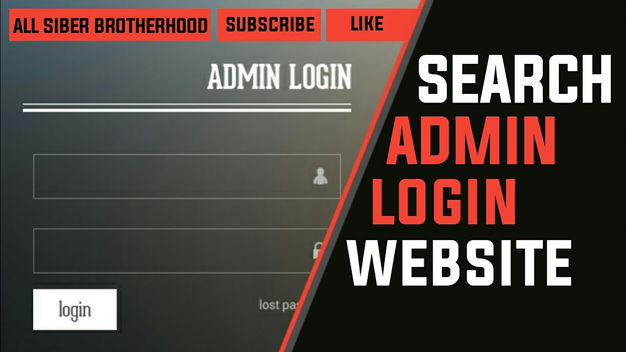 Cara mencari ADLOG(admin login) suatu website cara manual - YouTube