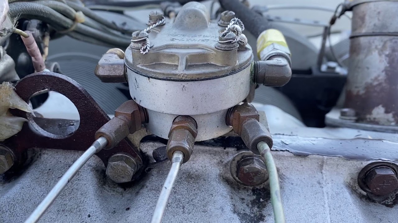 Beechcraft Baron BE55 T42 Fuel Injection Manifold Distributor Removal ...