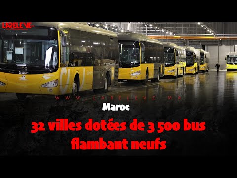 Maroc : 32 villes dotées de 3 500 bus flambant neufs