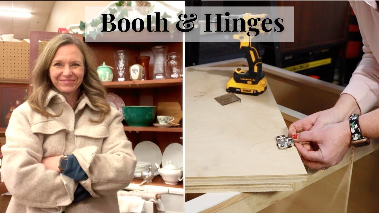 Installing Cabinet Doors Hinges & Mini Booth Reset - YouTube