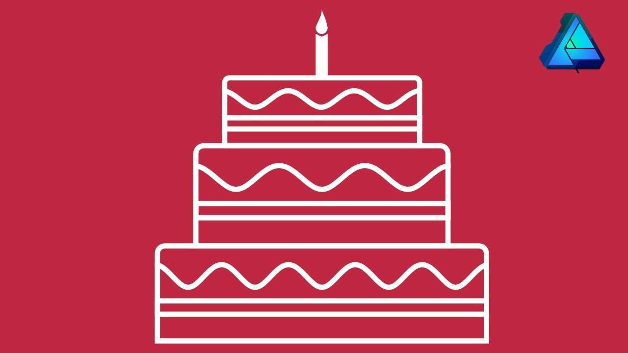 Cake Icon Design Tutorial - Affinity Designer - YouTube