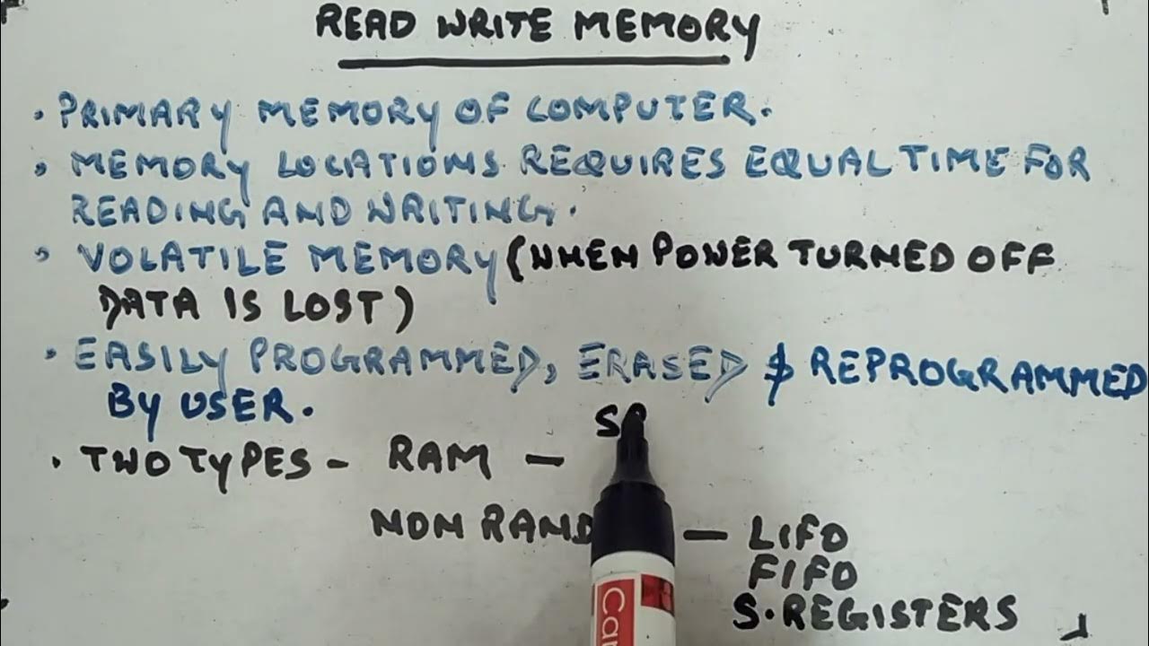 Read and Write Memory - Digital Circuits and Logic Design - YouTube