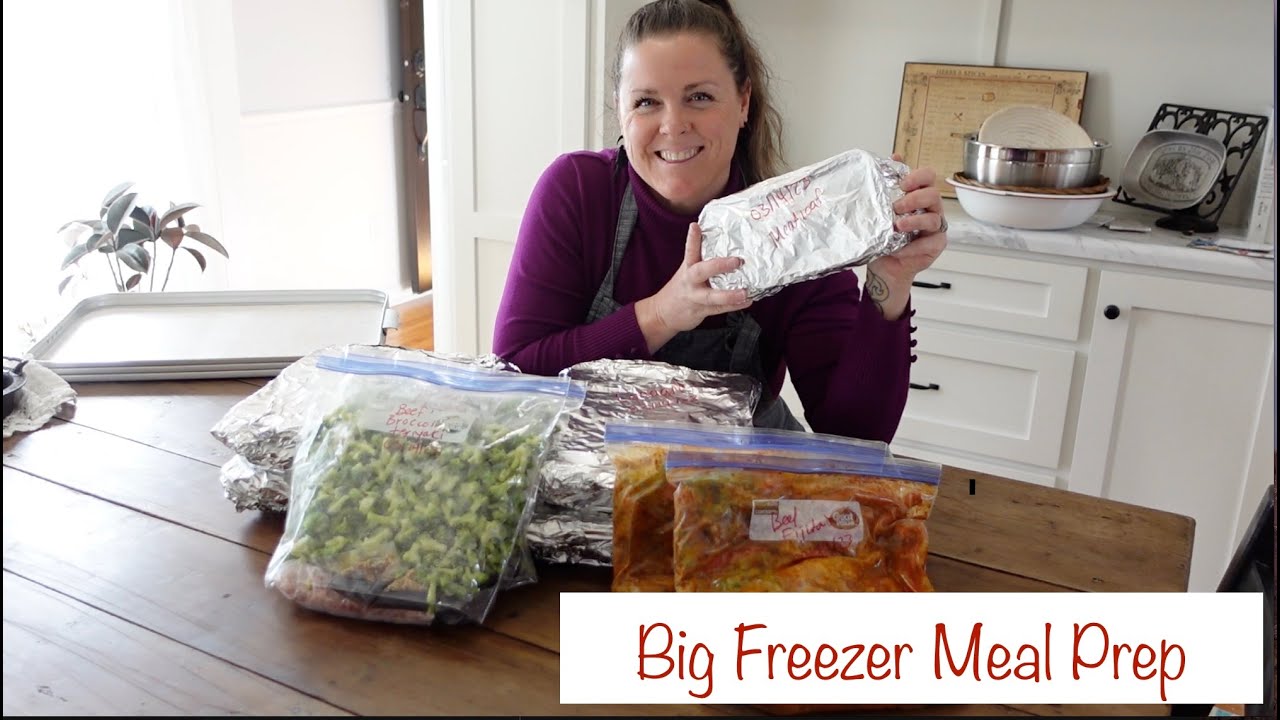 FREEZER MEAL Prep | BIG Batch Cooking day - YouTube