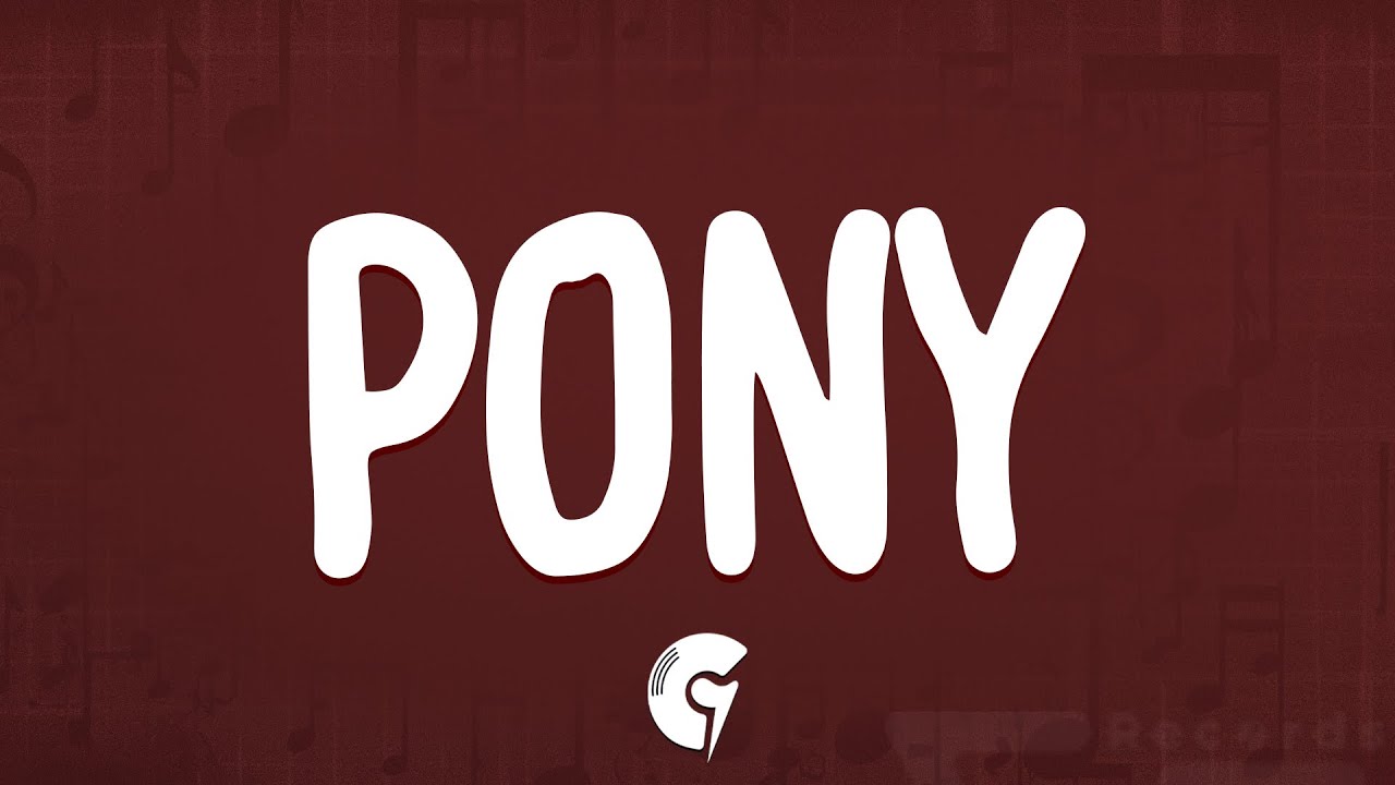 Ginuwine - Pony (Lyrics) - YouTube
