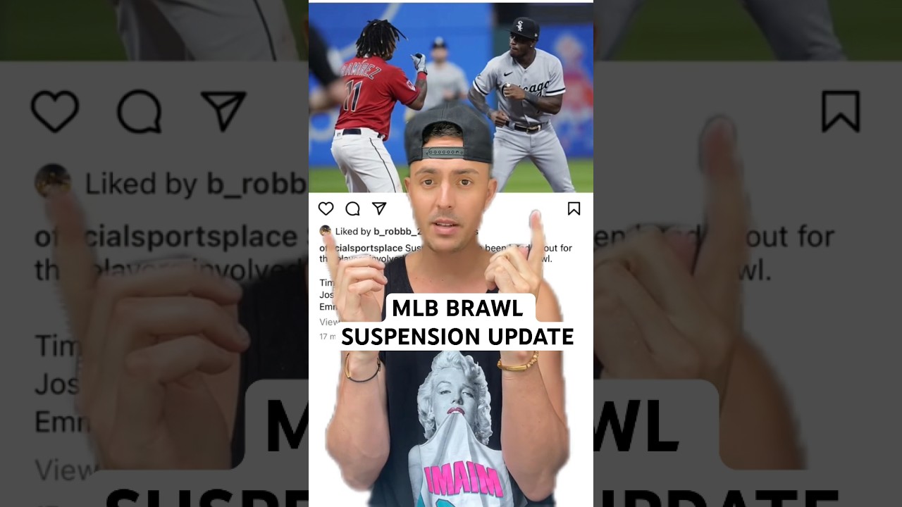 Tim Anderson Vs Jose Ramirez brawl suspension update #mlb #shorts # ...