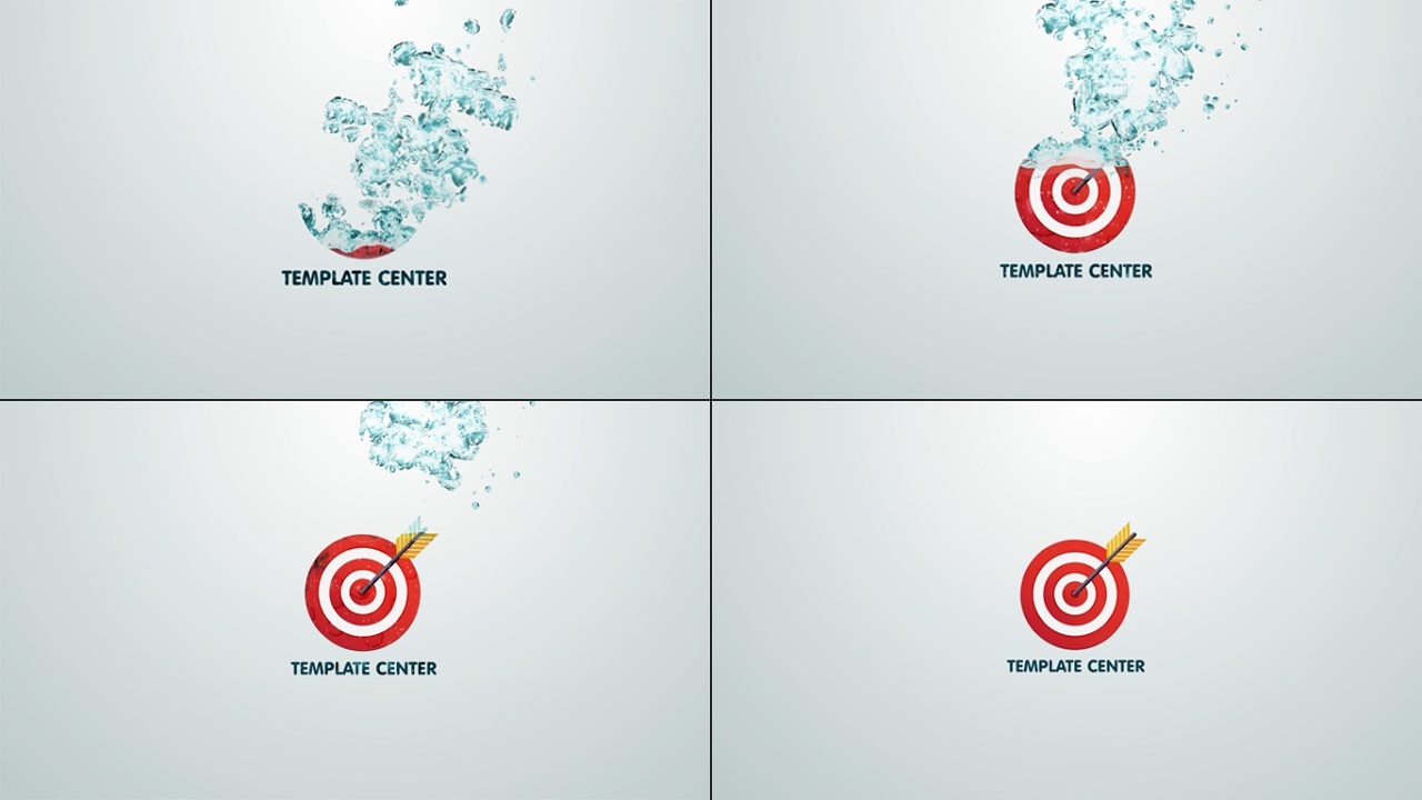 Intro Template #92 Water logo - YouTube
