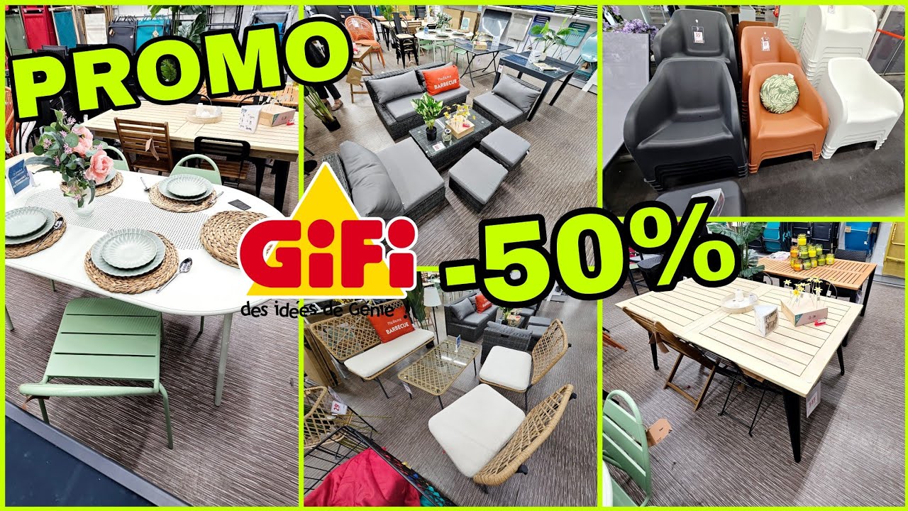 😱GIFI -50% SUR TOUT LES EXTÉRIEUR 21 mai 25 #arrivagesgifi #gifiaddict ...