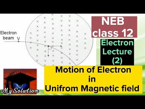 Motion of electron in a uniform magnetic field|| Electron-Lecture2 ...
