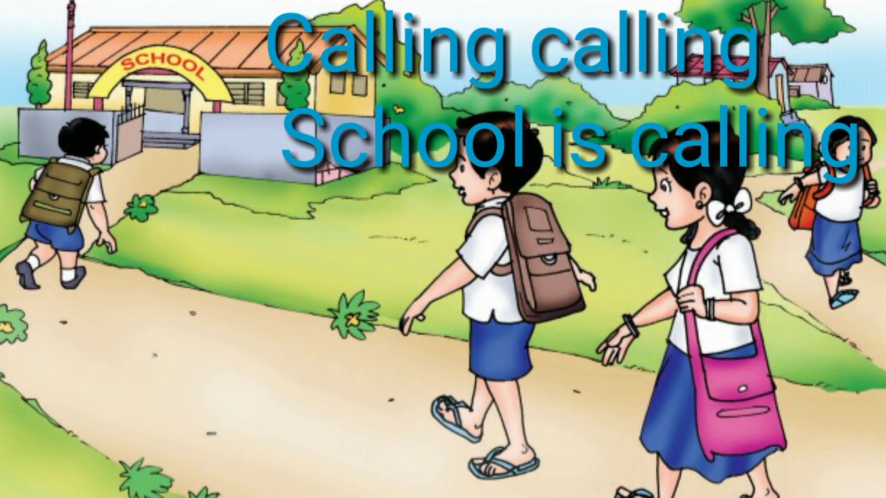 Class-1, Unit-2, My school rhyme - YouTube