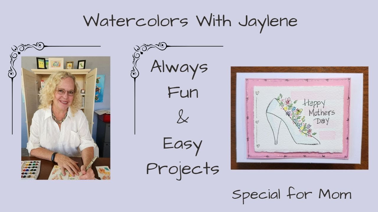 Painting Watercolors/Mothers Day Cards - YouTube
