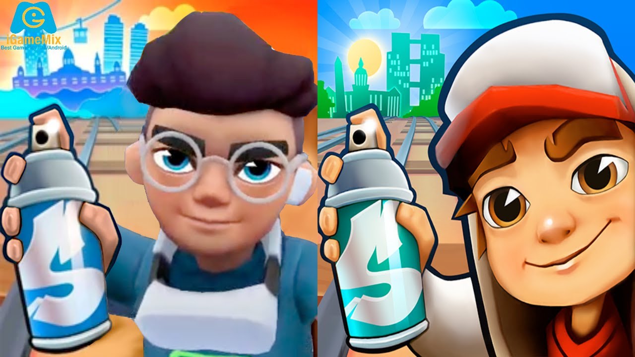 iGameMix👩‍🚒Buenos aires Bruno Vs Jake City Subway Surfers 2023👏Kid ...