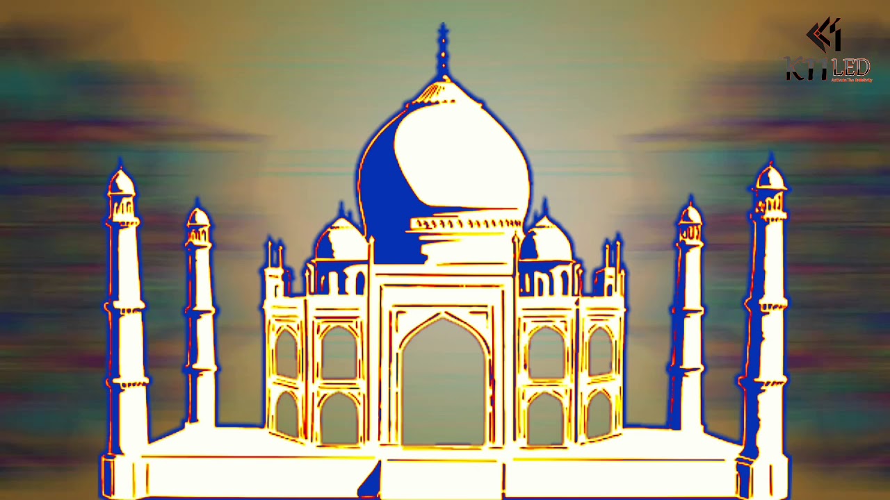 K11 LED Taj Mahal Animation - YouTube