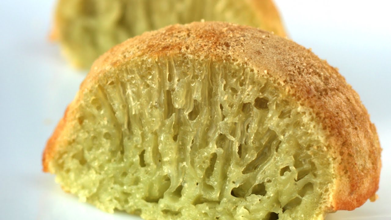 How to make Banh Bo Nuong (Pandan coconut honeycomb cake) - YouTube