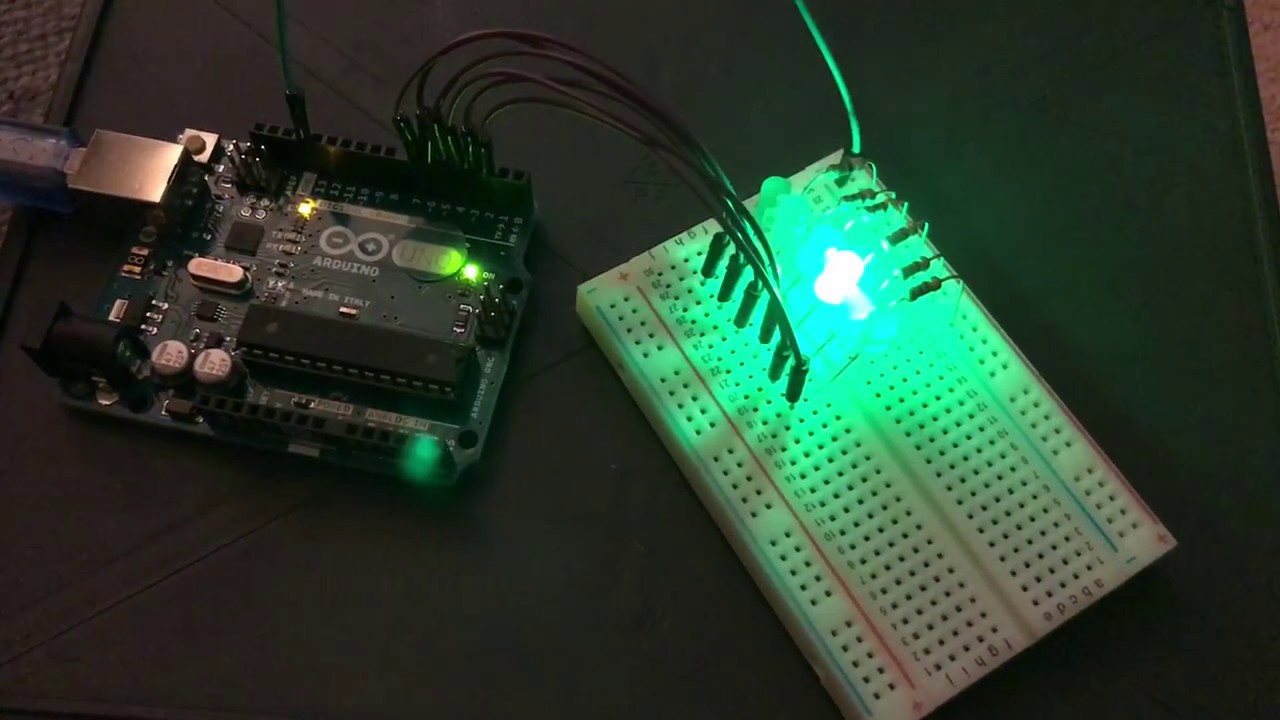 Arduino LED Light Bar inspired by Knight Rider - YouTube