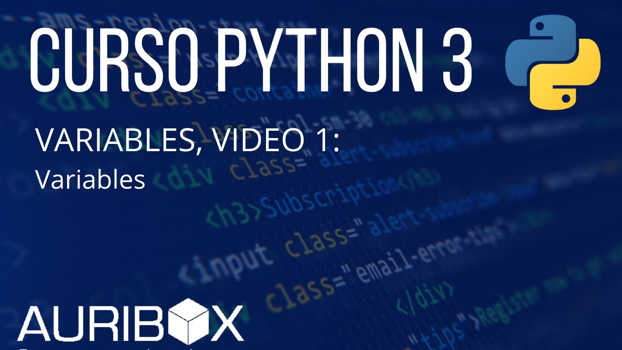 VARIABLES: 1 Variables con Python3 - YouTube