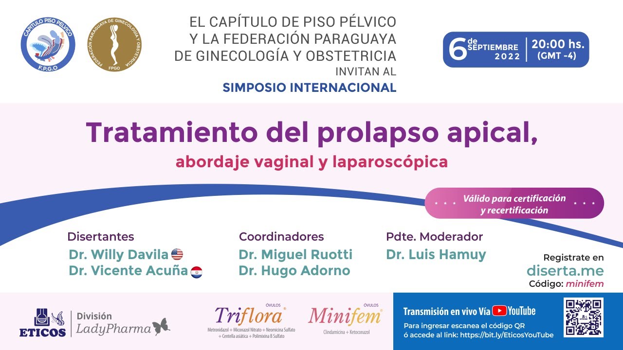 Tratamiento del prolapso apical - YouTube