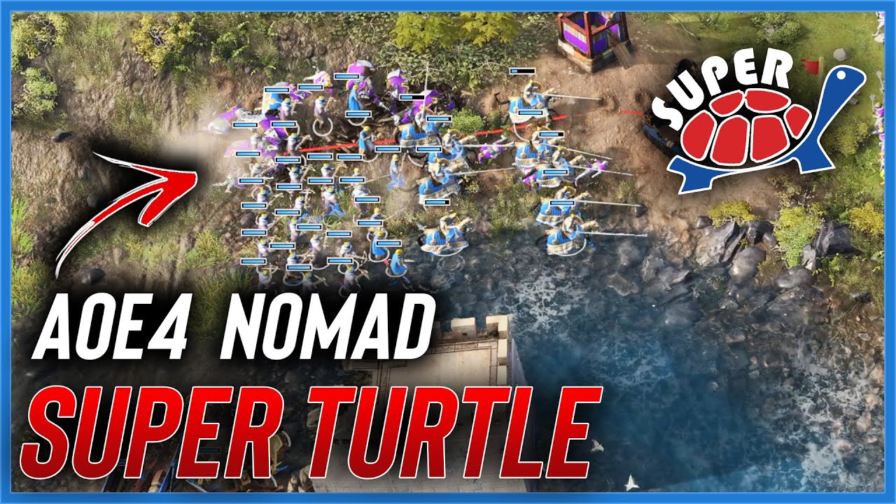 We SUPER TURTLE on a River in Age of Empires IV Nomad! - YouTube