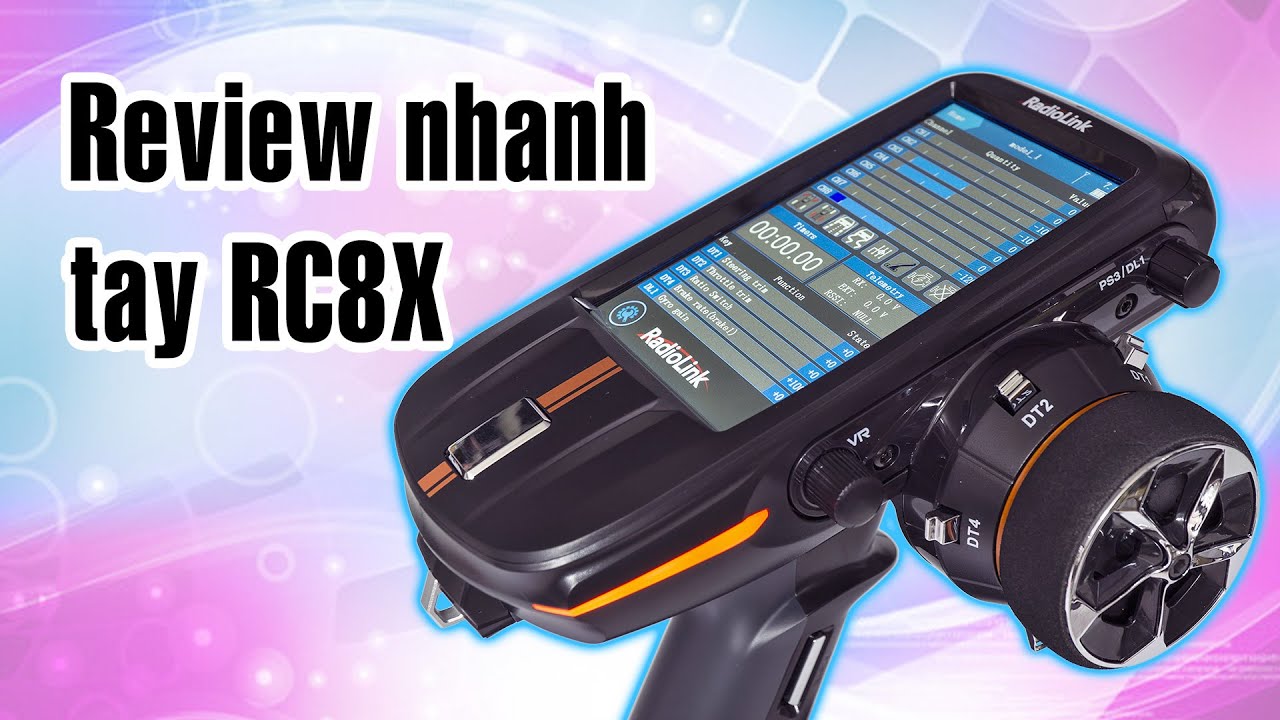 Review cảm nhận kỹ về tay remote RC Radiolink RC8X cao cấp - YouTube