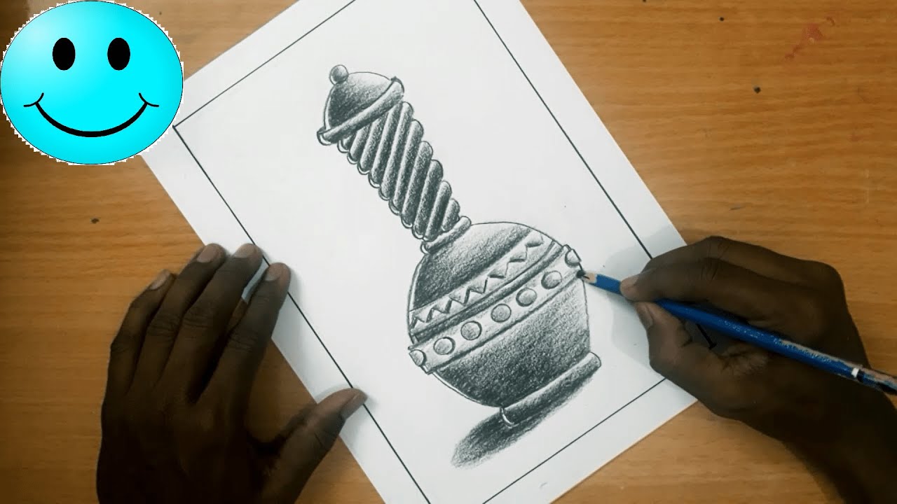 Jar drawing| Pencil drawing | Shading techniques for beginners ...