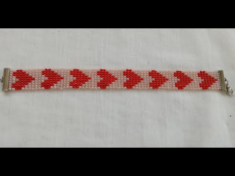 DIY-TAKI TASARIM ELDE DOKUMA KALP BİLEKLİK YAPIMI/STYLISH HEART WRISTBAND