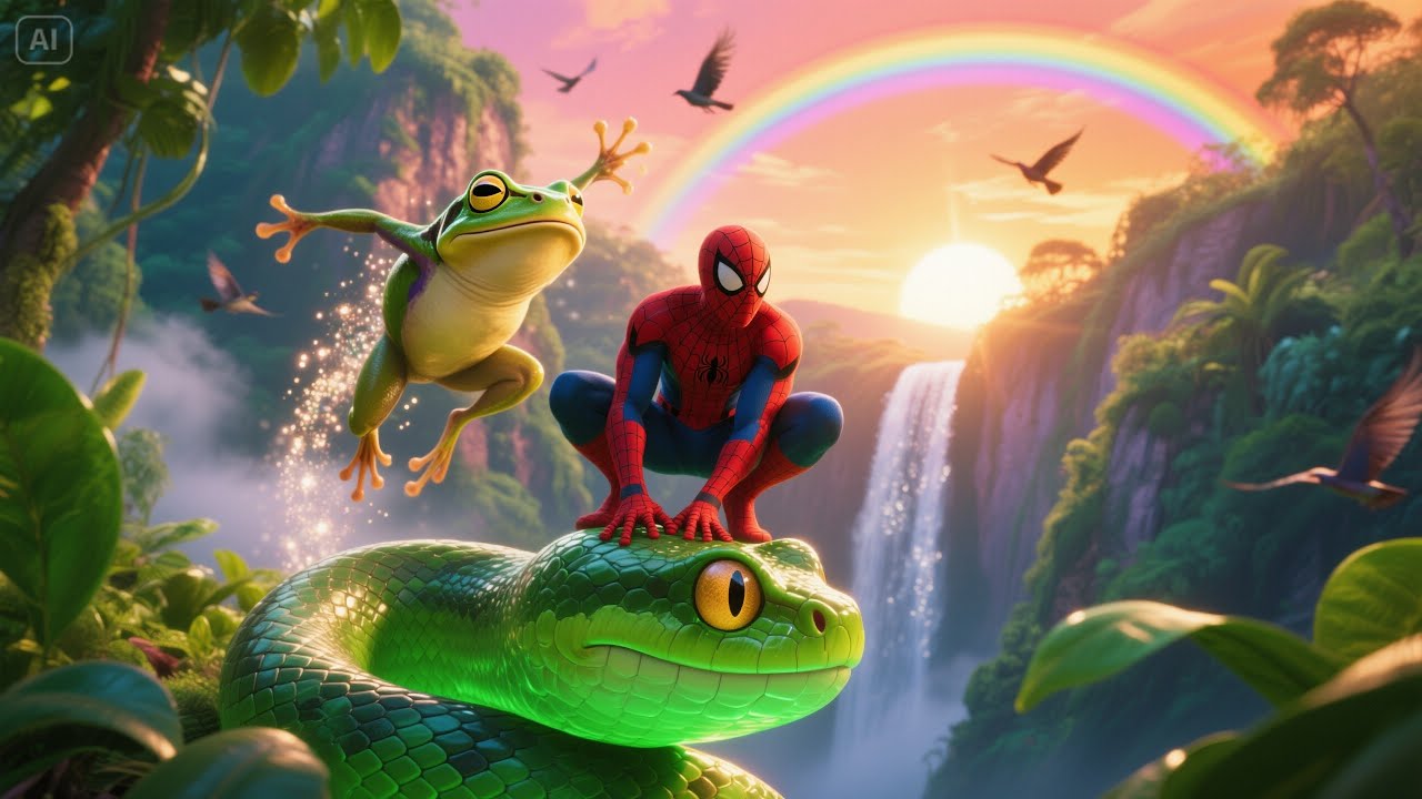Nature Exploration | Spider-Man vs Anaconda Short Film | Amazon Jungle ...