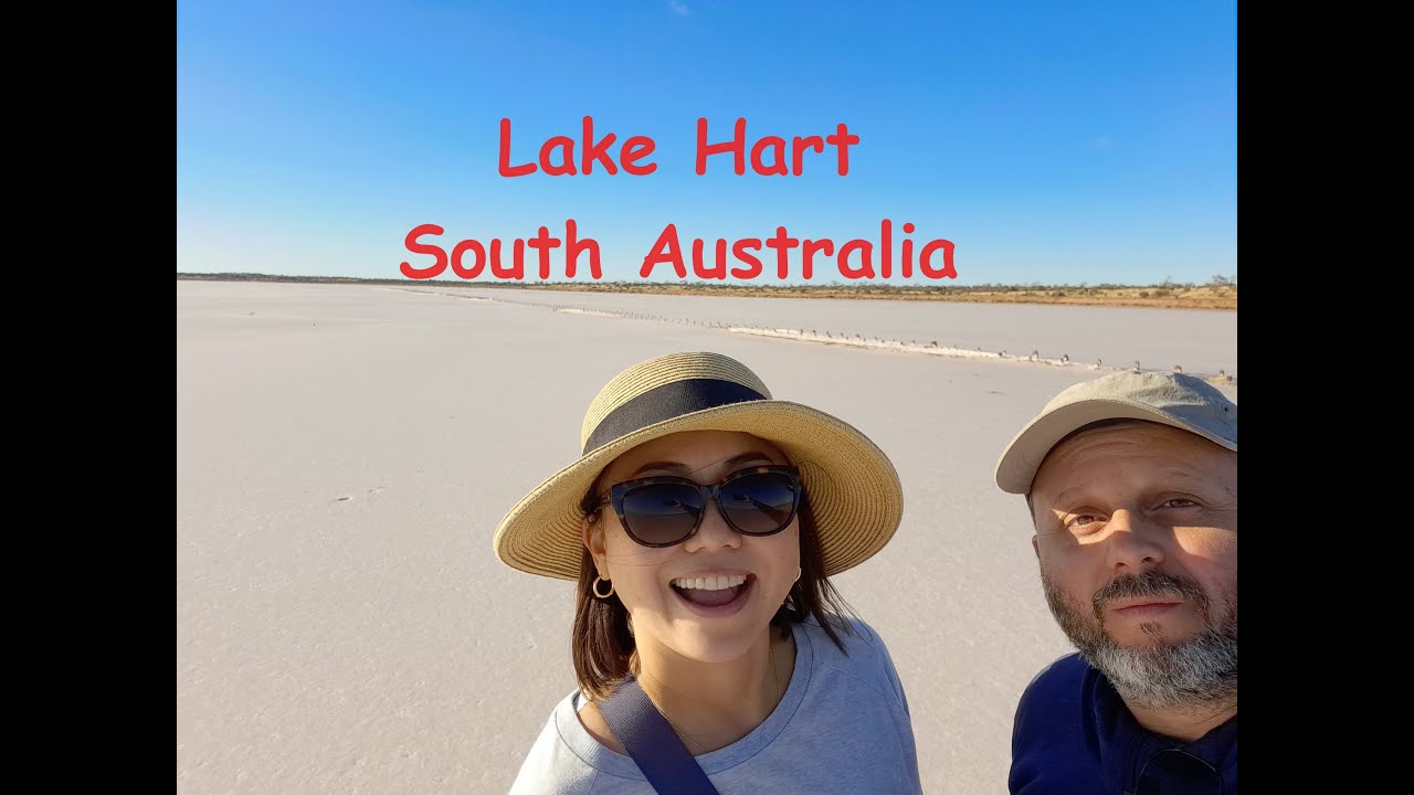 Lake Hart, a salt lake in the outback of South Australia. - YouTube