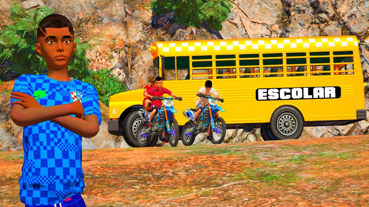 GTA 5 VIDA REAL: FOMOS PARA UM PASSEIO DA ESCOLA NA FLORESTA - YouTube