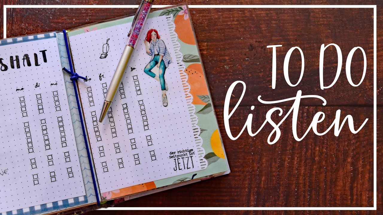 TO DO LISTEN IM PLANER - 4 VERSCHIEDENE ARTEN TO DOS ZU ORGANISIEREN ...