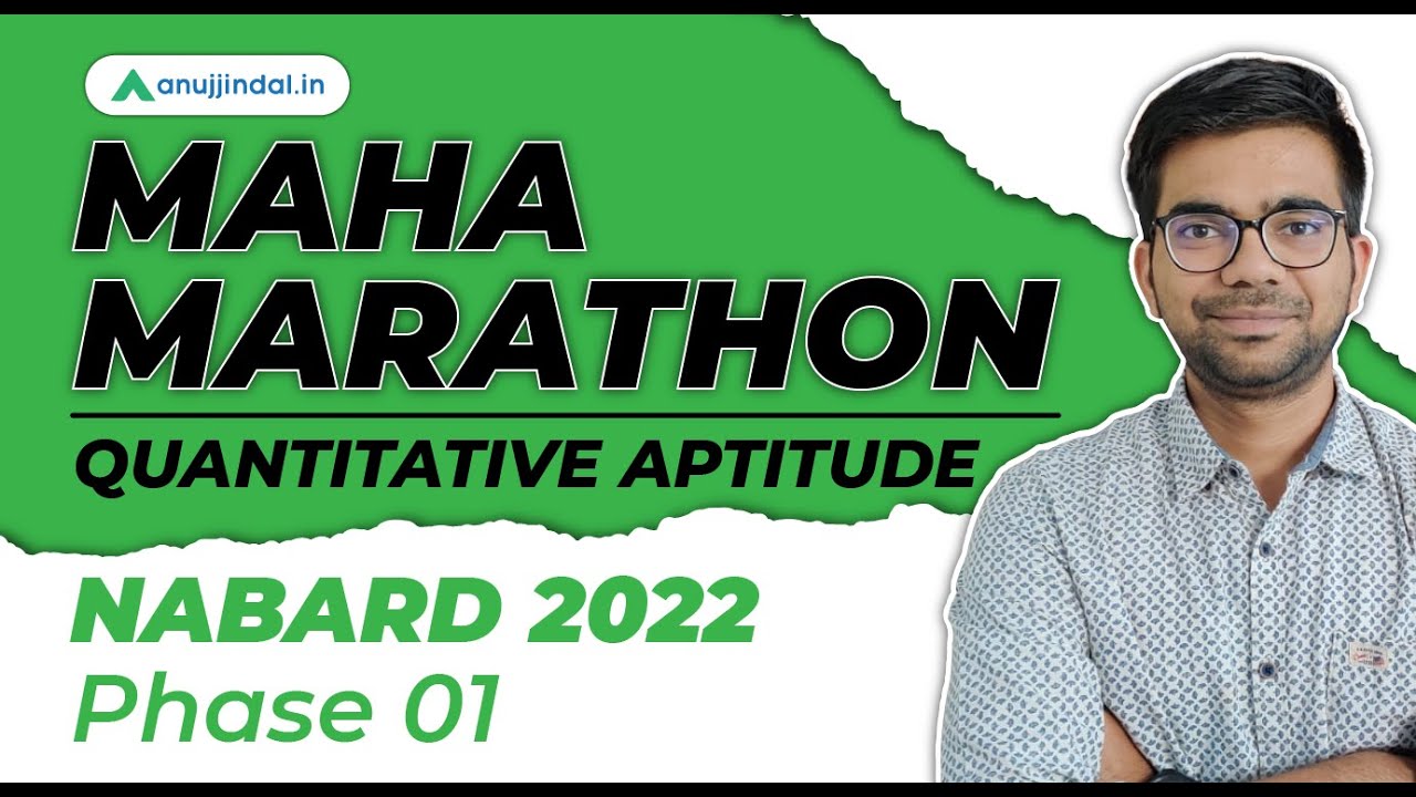 Marathon Session on Quantitative Aptitude NABARD Phase 1 2022 | NABARD ...