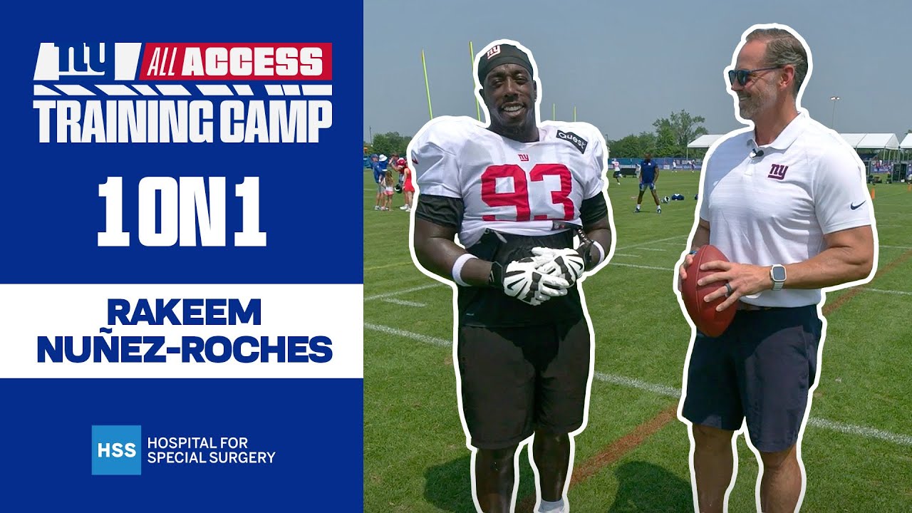 Rakeem Nuñez-Roches 1-on-1 with Shaun O'Hara | New York Giants - YouTube